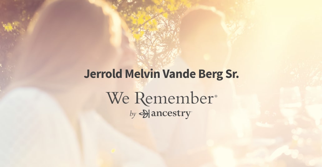 Jerrold Vande Berg Sr. (1953-2022) | Obituary
